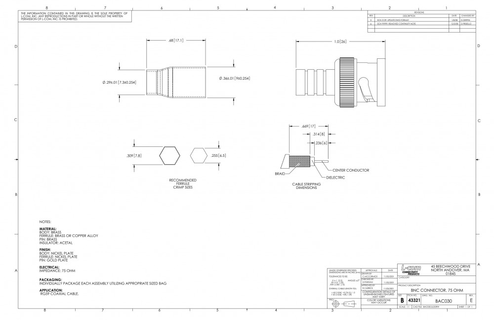 BAC030 technical document preview