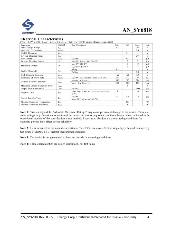 SY6818PLC datasheet page 4