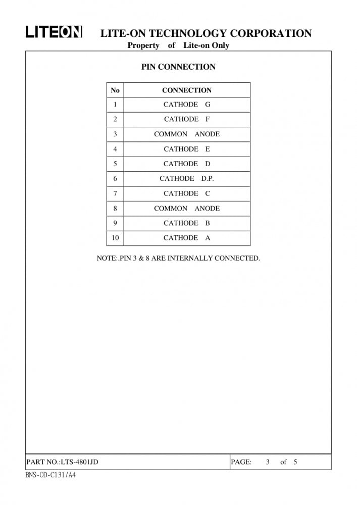 LTS-4801JD datasheet page 4