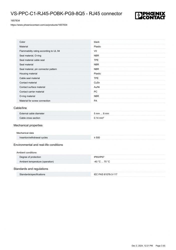 Phoenix Contact 1657834 datasheet page 3