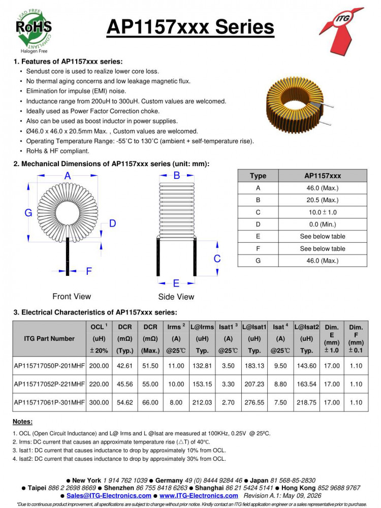 AP1157xxx technical document page 1