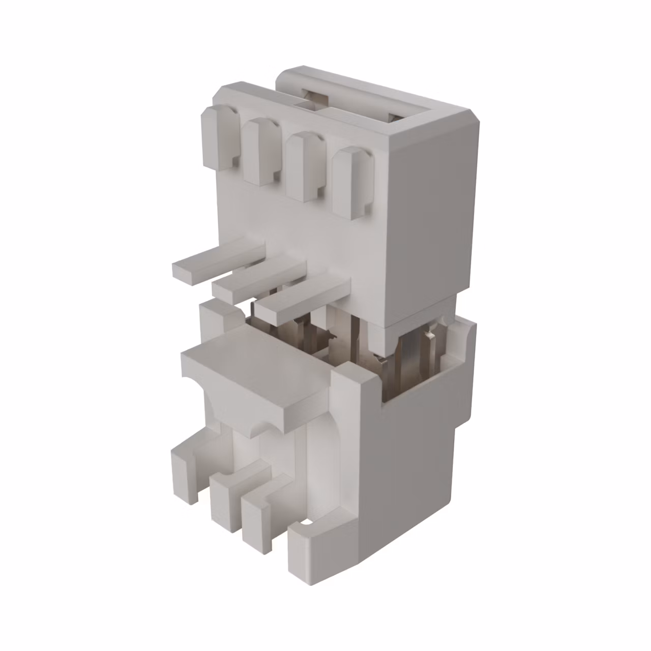 Appli-Mate RAST Power IDT Housing, 5.00mm Pitch, Direct/Indirect, Female, 2 Circuits, Fully Coded, Latches Between Circuits 1 and 2, Option C End Walls for sale