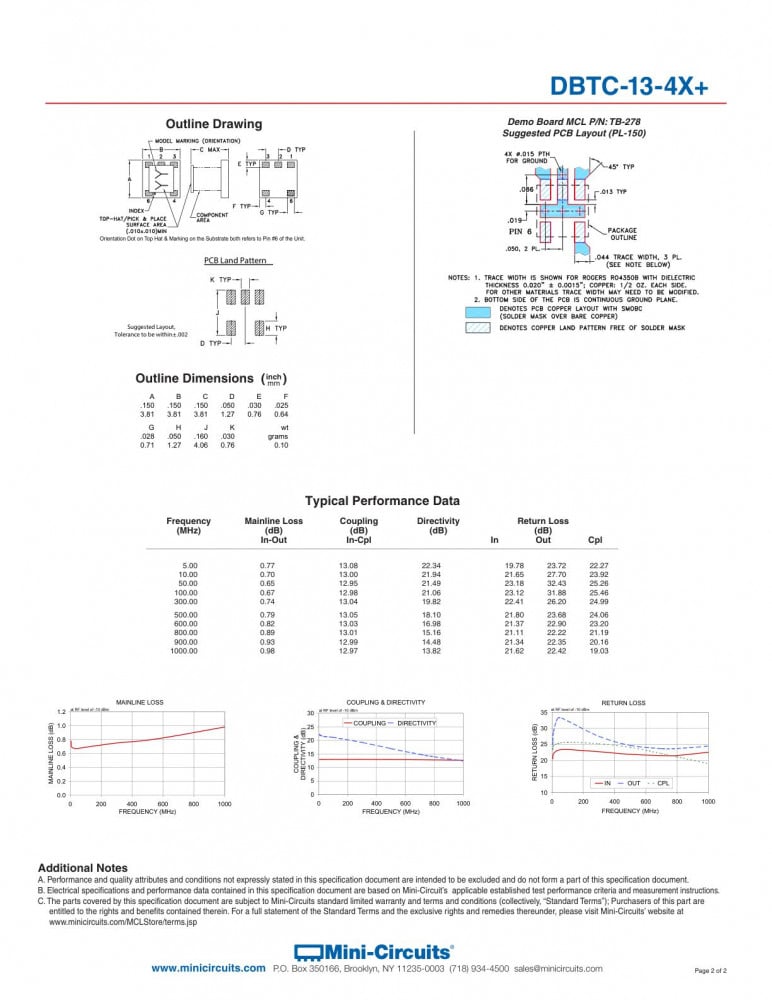 DBTC-13-4X+ datasheet page 2