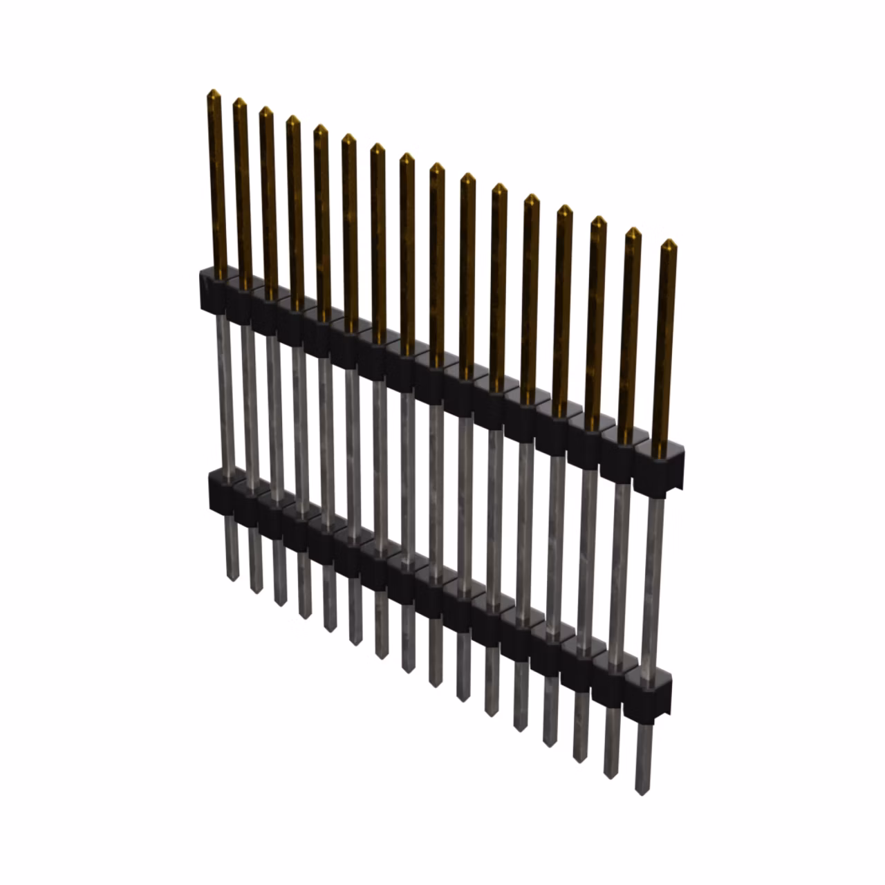 KK 254 PCB Header, Single Row, Dual Body, Through Hole, Vertical, 16 Circuits, 0.38µm Gold(Au) Plating, 17.63mm Stacking Height, Bag Packaging, Lead-Free for sale