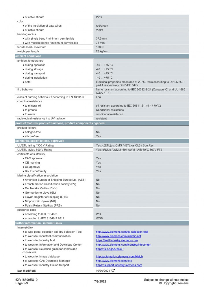 6XV18300EU10 technical document page 2