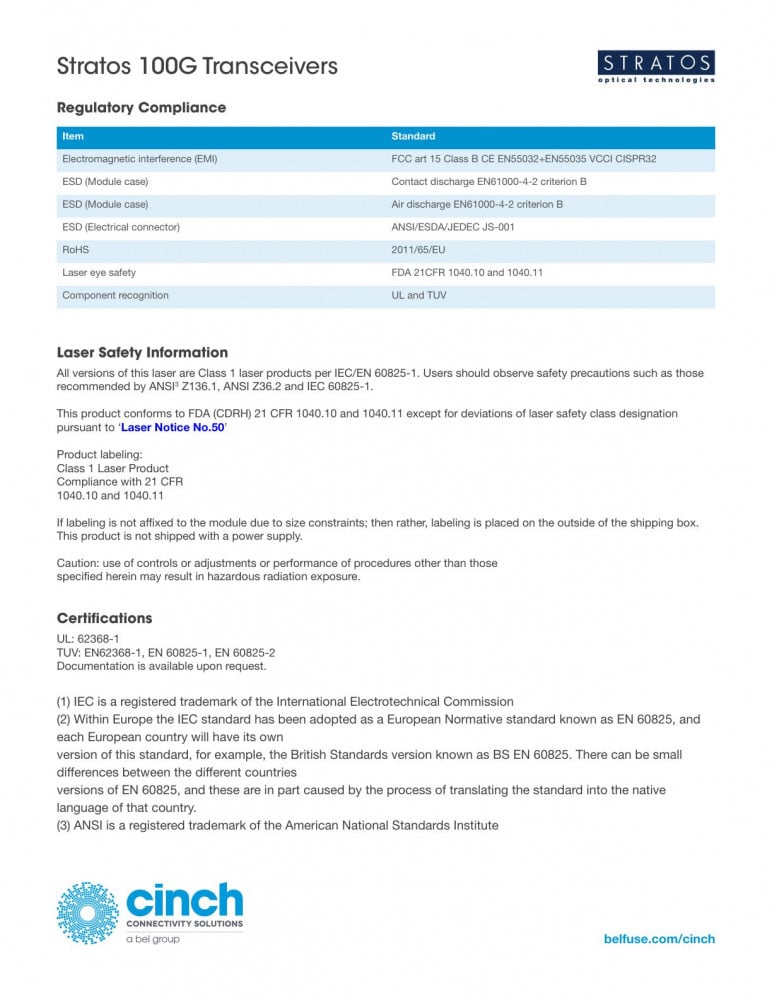 STA-100G-PSM4 datasheet page 7