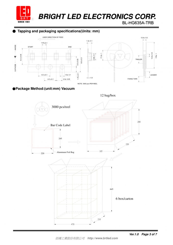 BL-HG635A-TRB datasheet page 3