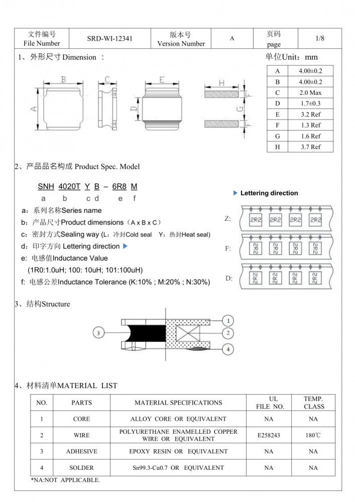SOREDE specification page 3