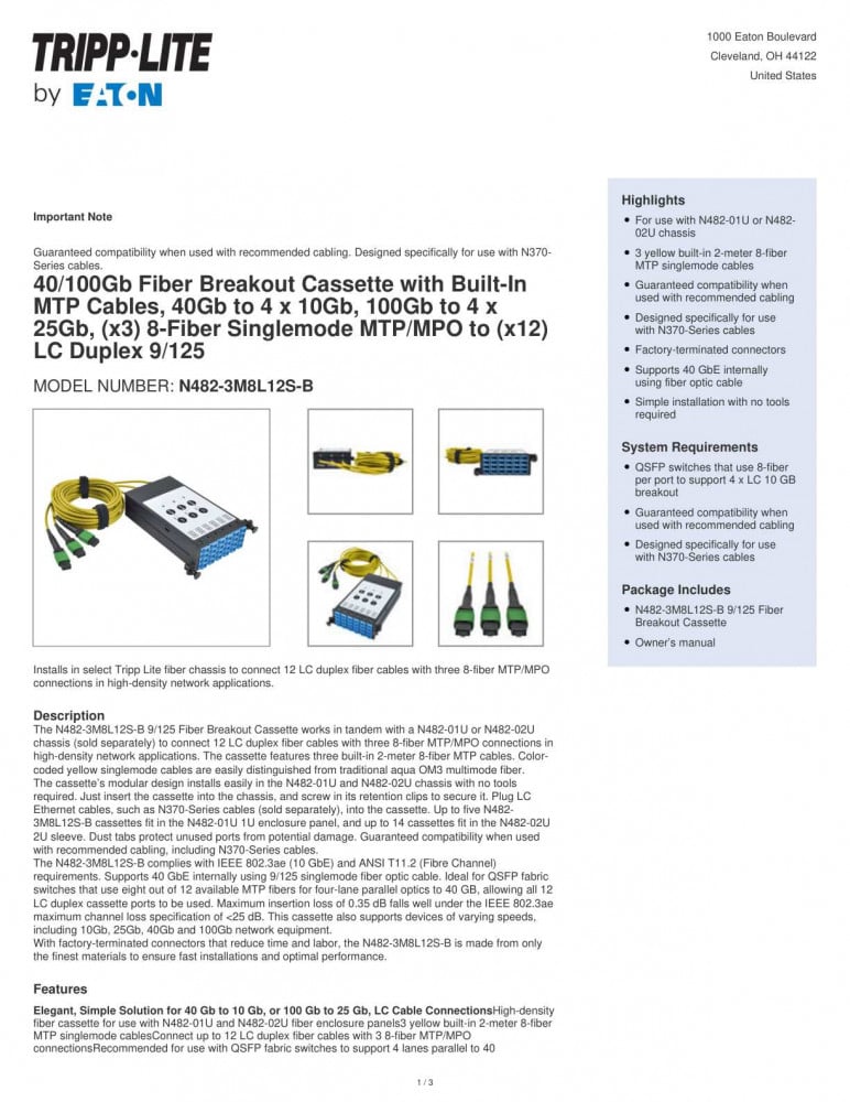 N482-3M8L12S-B technical document page 1