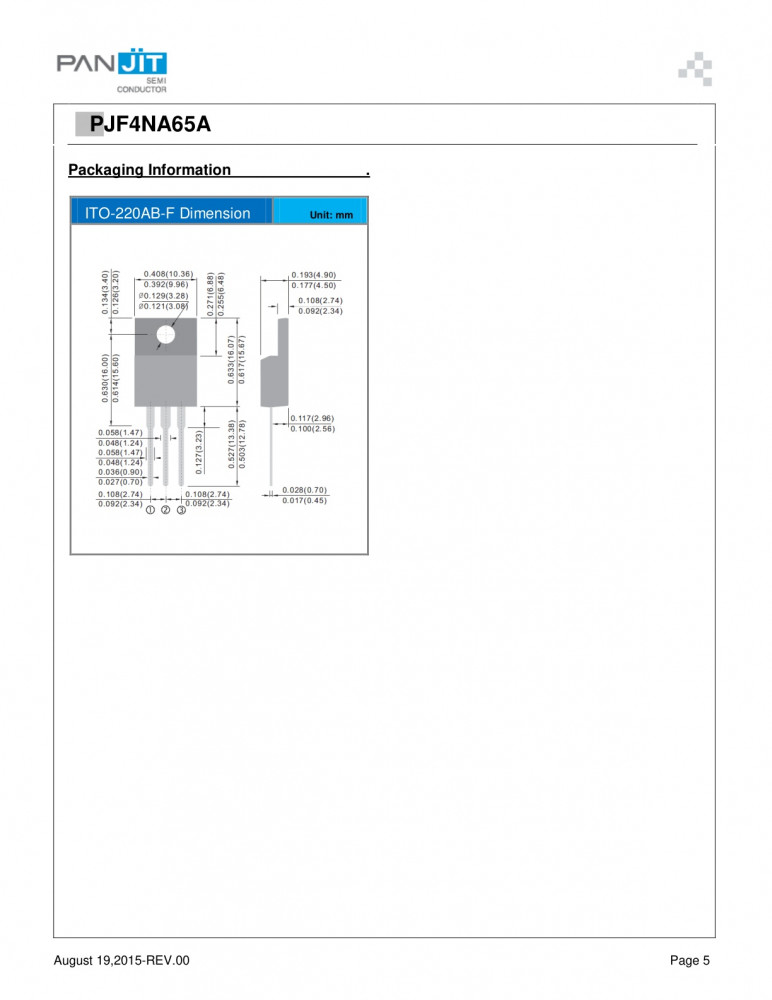 PJF4NA65A datasheet page 5