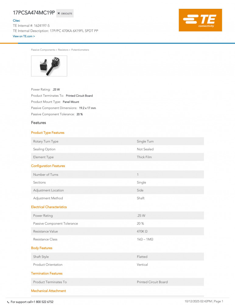 Product documentation page 1