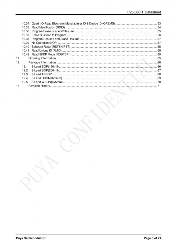 P25Q80H datasheet page 3