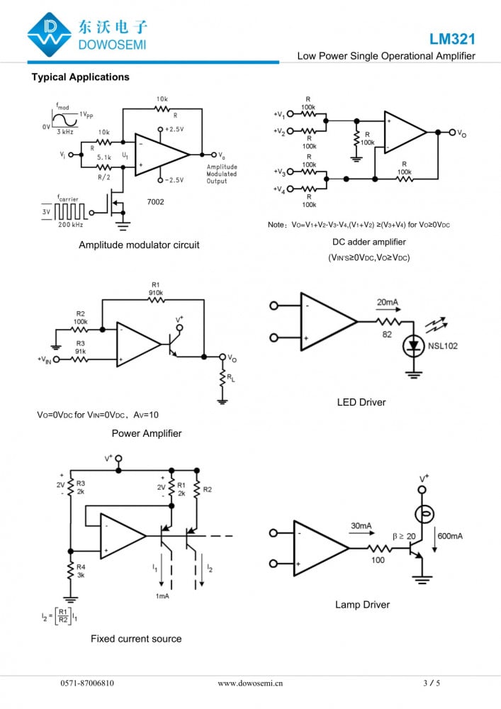LM321 datasheet page 3