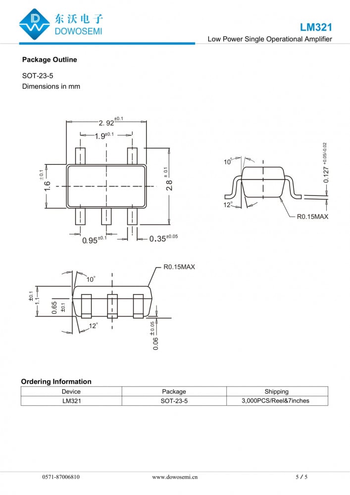 LM321 datasheet page 5