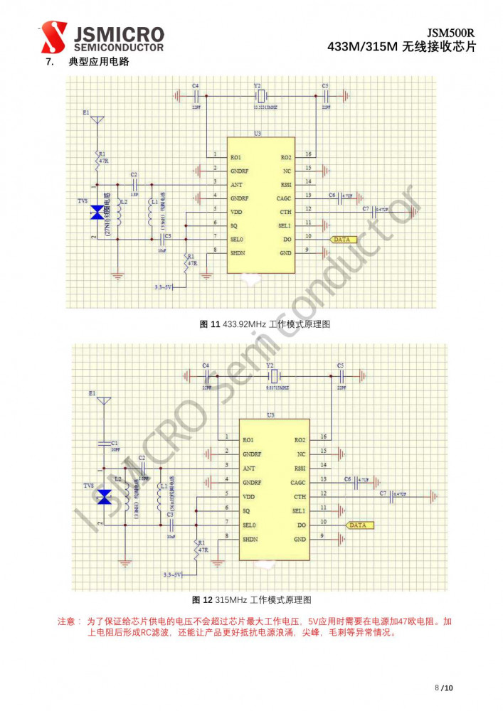 JSM500R datasheet page 8