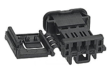 NSCC Single Part, Unsealed, 1.50mm, Female Housing, 3.33mm Pitch NSCC, Wire-to-Wire, 3 Circuits, Black for sale
