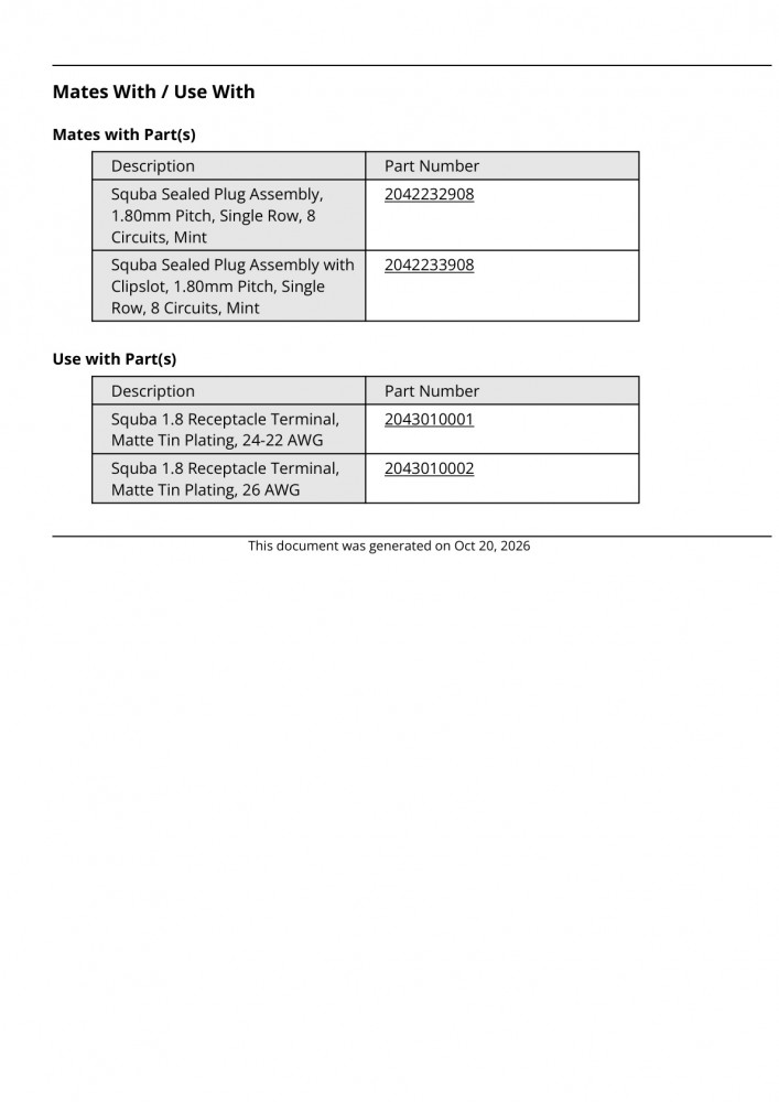 Technical document page 3 for product reference