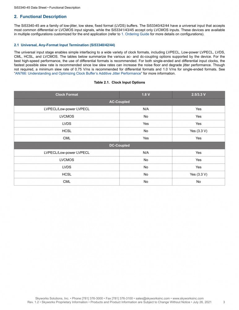 SI53340-45 datasheet page 3