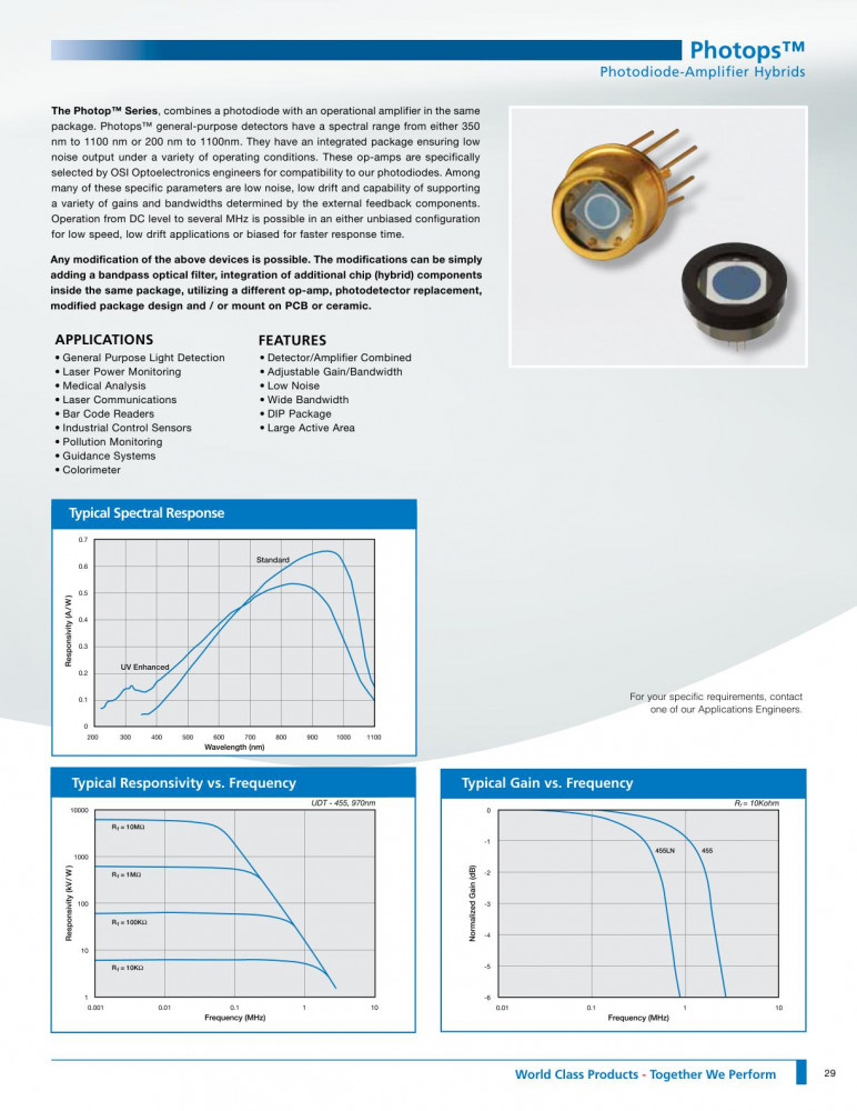 UDT-455UV catalog page 1