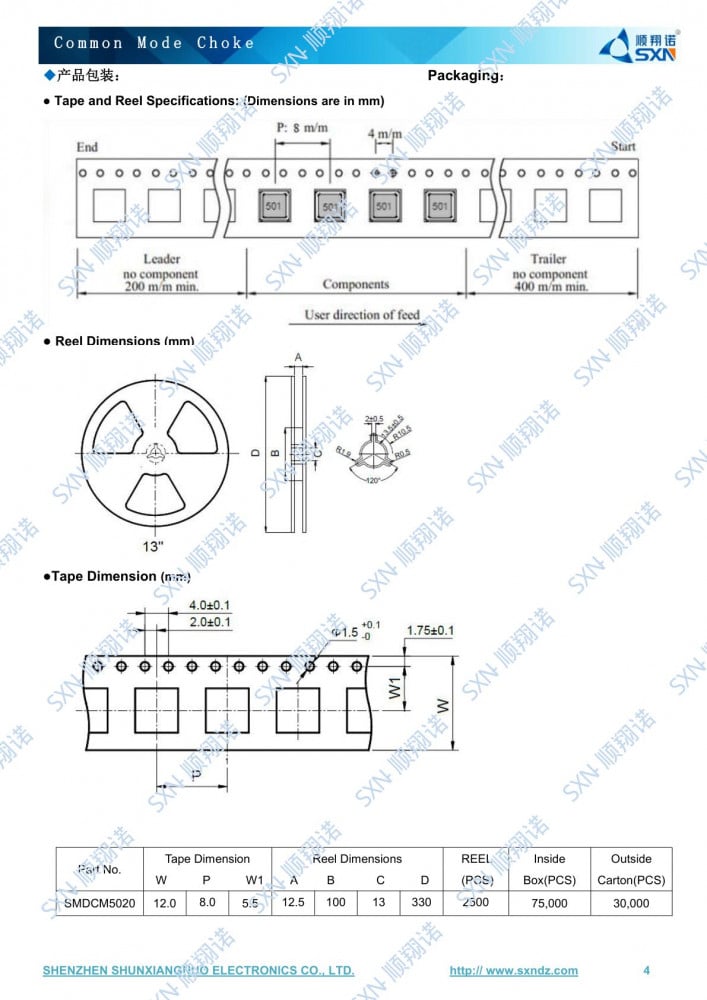 SMDCM5020-101T datasheet page 4