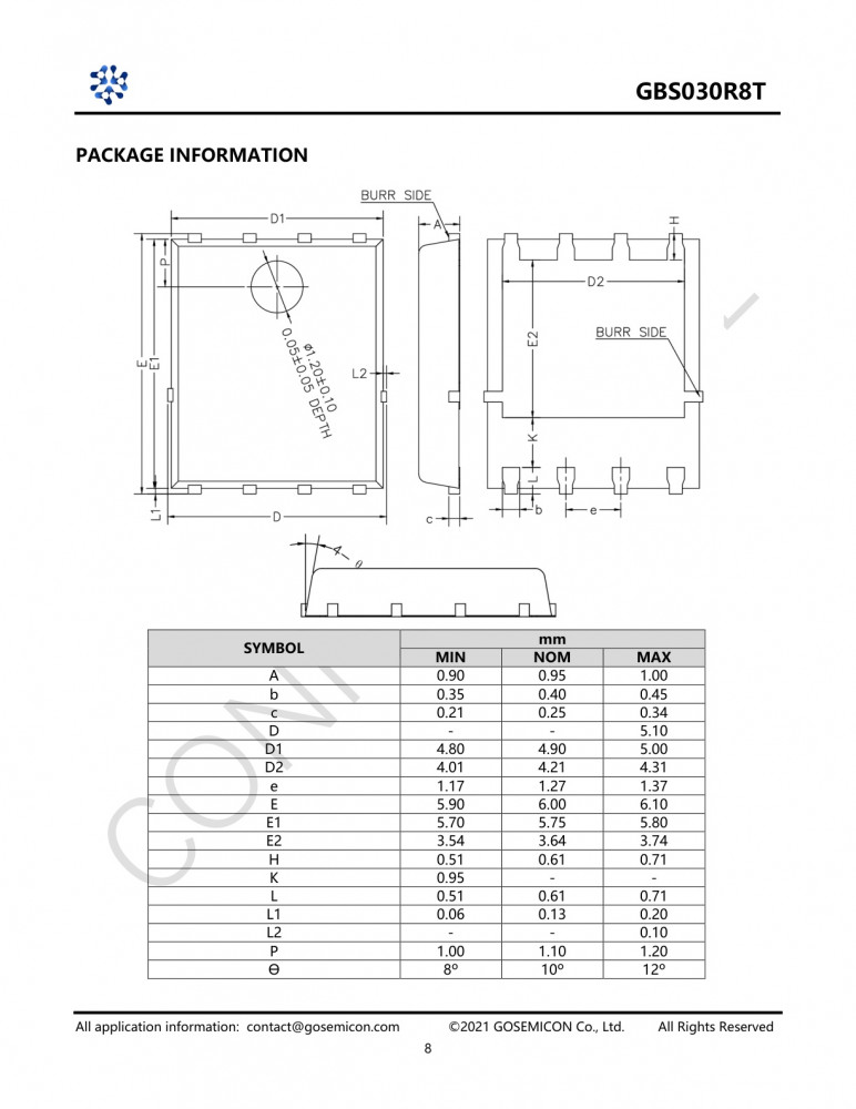 GBS030R8TPMAR datasheet page 8