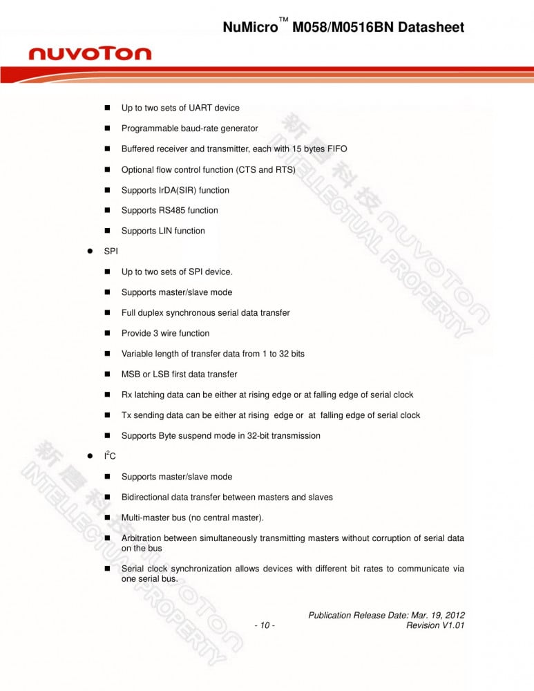 M0516LBN datasheet page 10