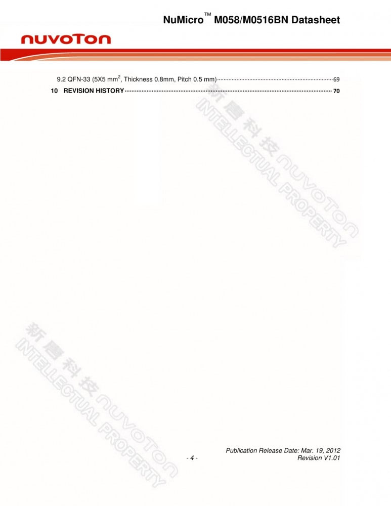 M0516LBN datasheet page 4