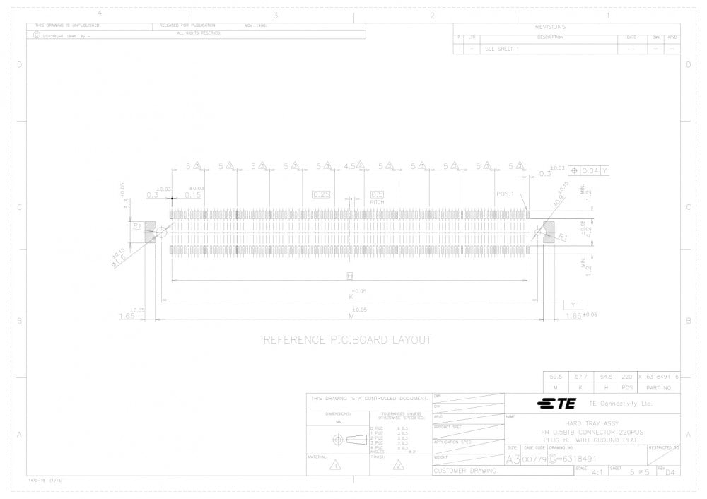 TE Connectivity 3-6318491-6 drawing sheet 5