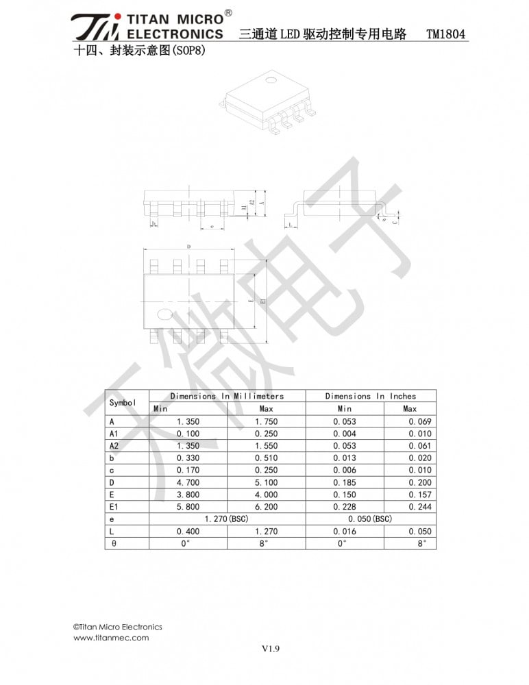 TM1804 datasheet page 8