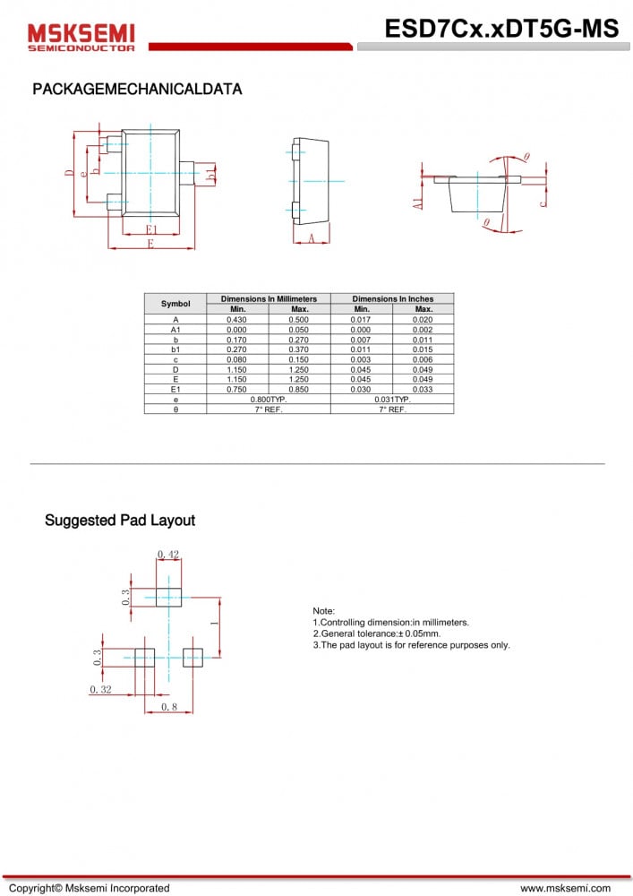 ESD7C5.0DT5G-MS datasheet page 6