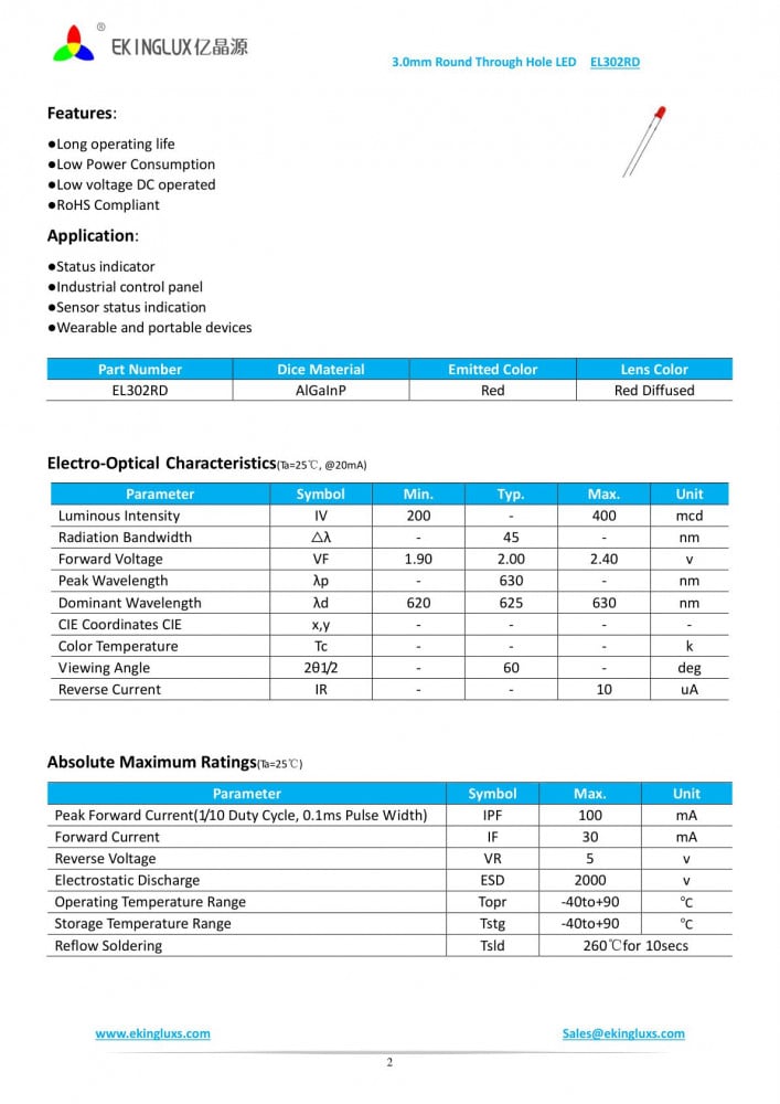 EL302RD datasheet page 2