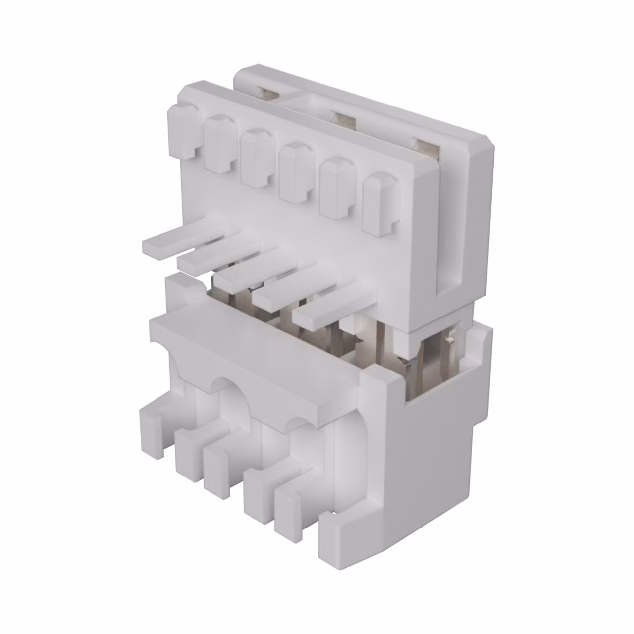 Appli-Mate RAST Power IDT Housing, 5.00mm Pitch, Direct/Indirect, Female, 3 Circuits, Fully Coded, Polarizing Rib Between Circuits 1 and 2, Open End Walls, Red Color Stripe for sale