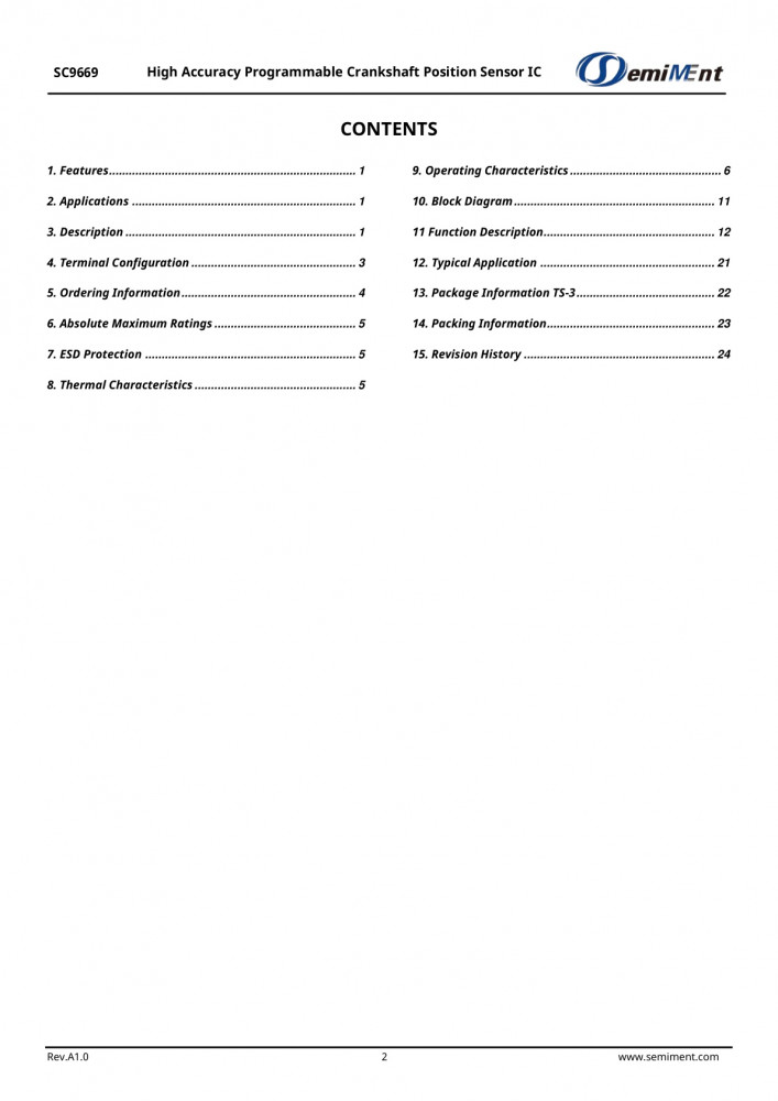 SC9669T3 datasheet page 2
