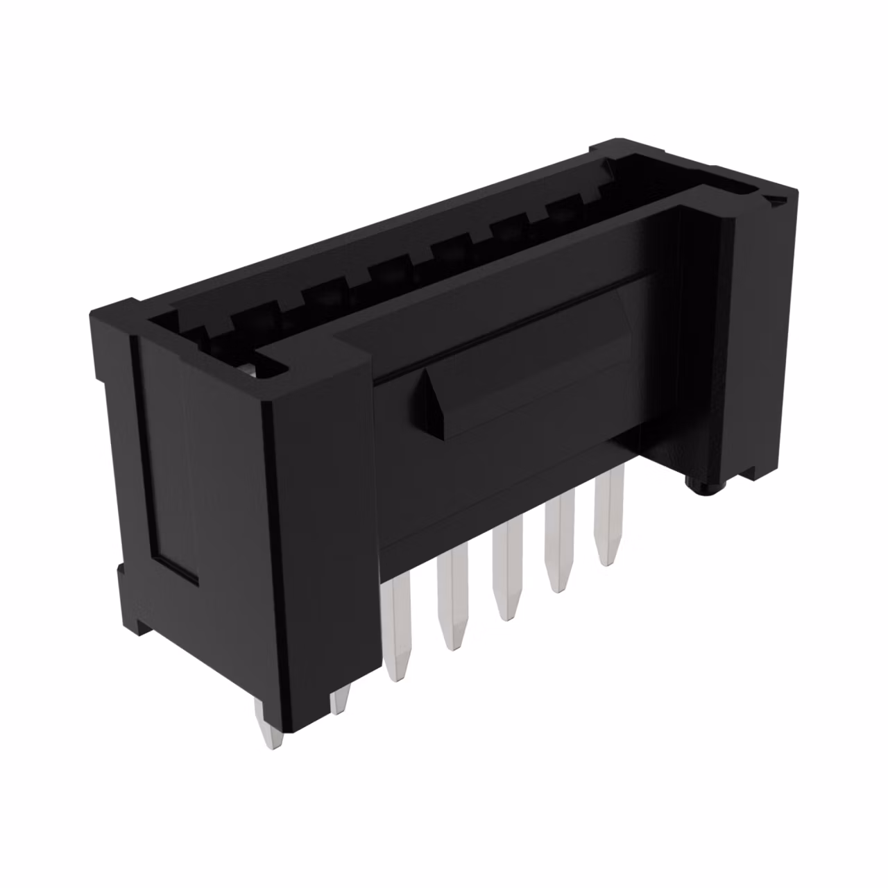 1.25mm Pitch, Micro-Lock Plus PCB Header, Single Row, Vertical, Through Hole, Tin-Bismuth Plating, Positive Lock, 7 Circuits, Low-Halogen, Black for sale