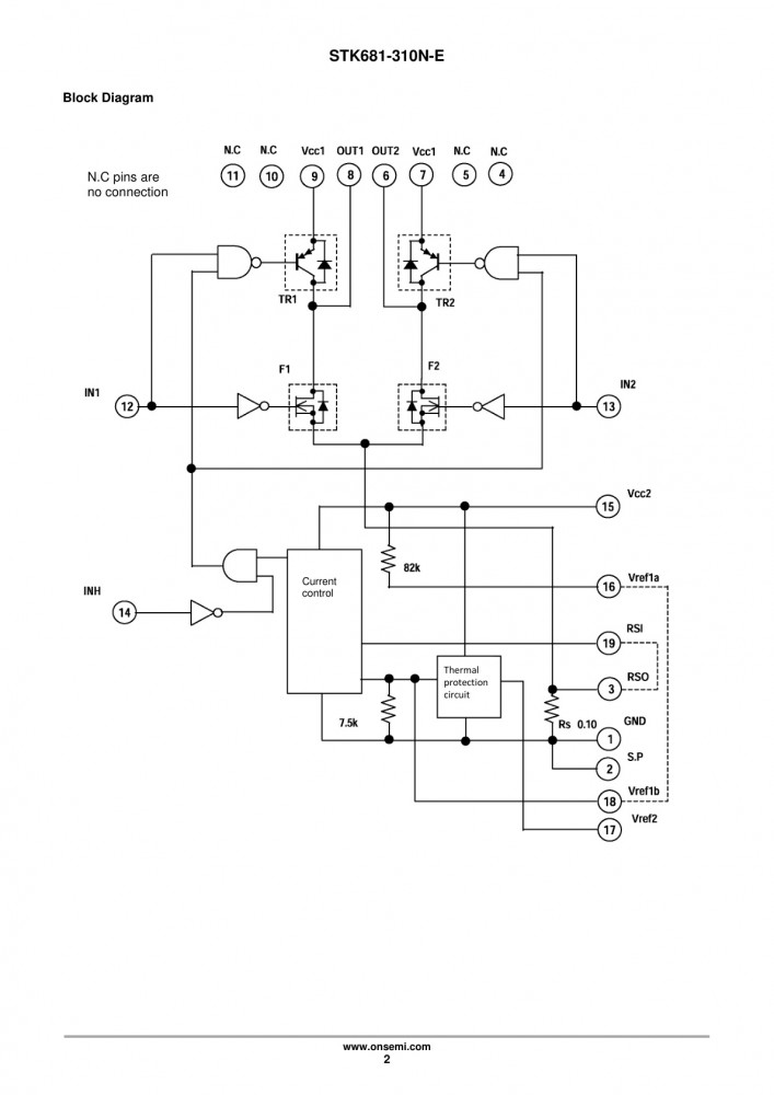 STK681-310N-E technical document page 2