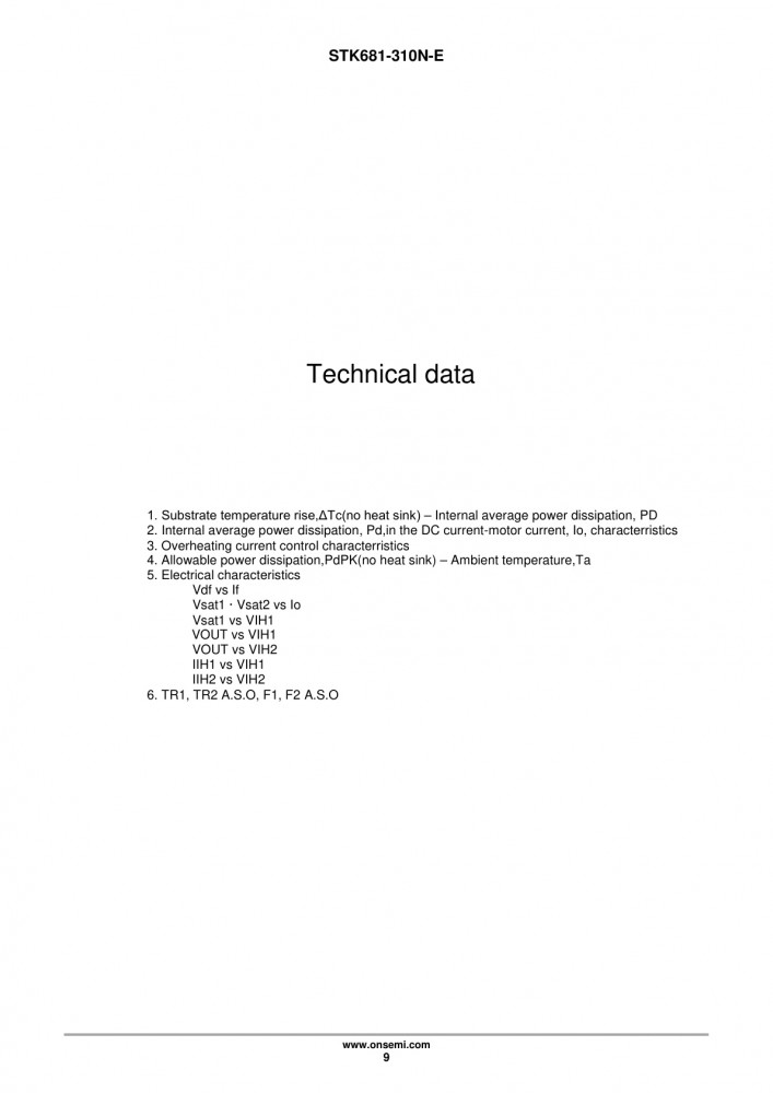 STK681-310N-E technical document page 9