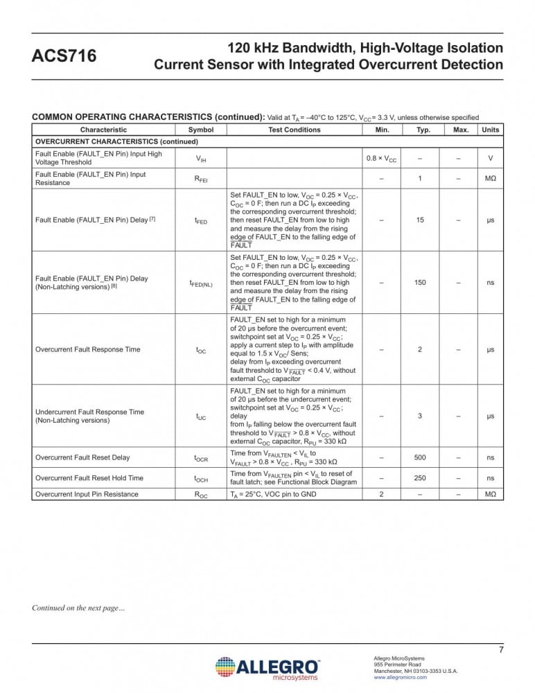 ACS716 technical document page 8