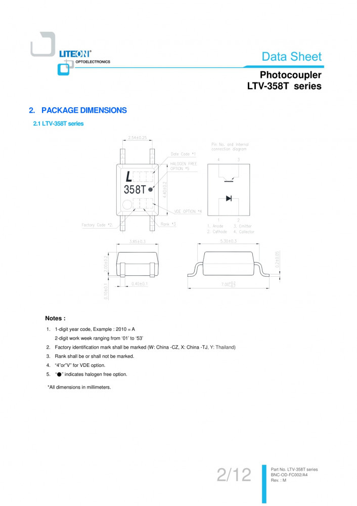LTV-358T datasheet page 3