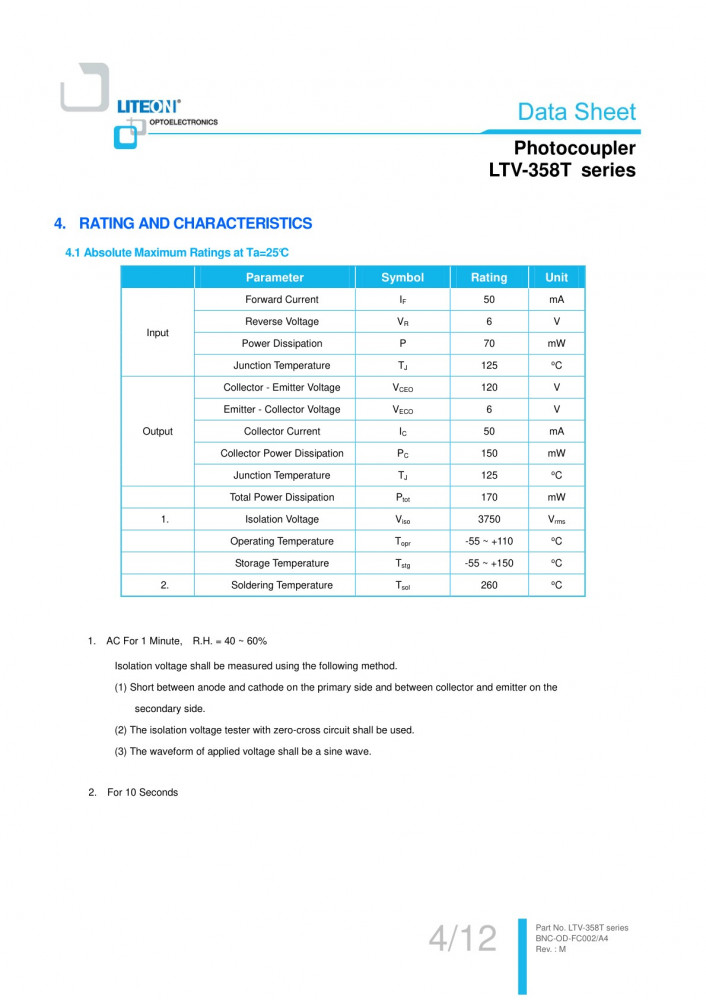 LTV-358T datasheet page 5