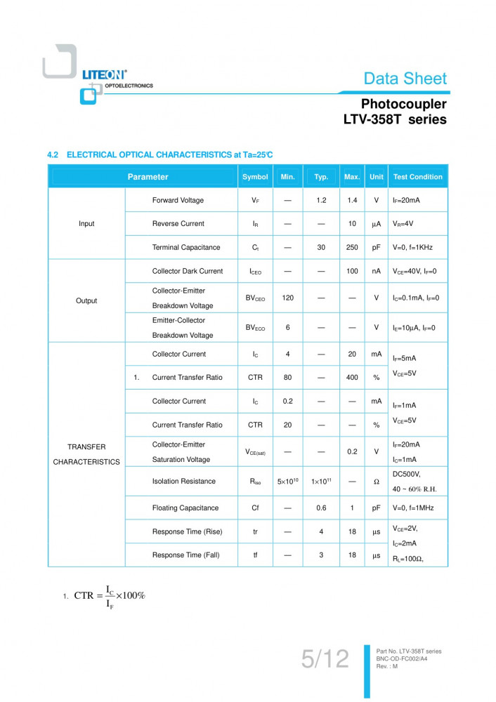 LTV-358T datasheet page 6