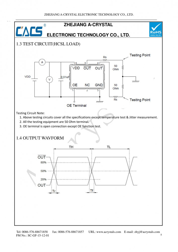 POSC5032J specification page 5