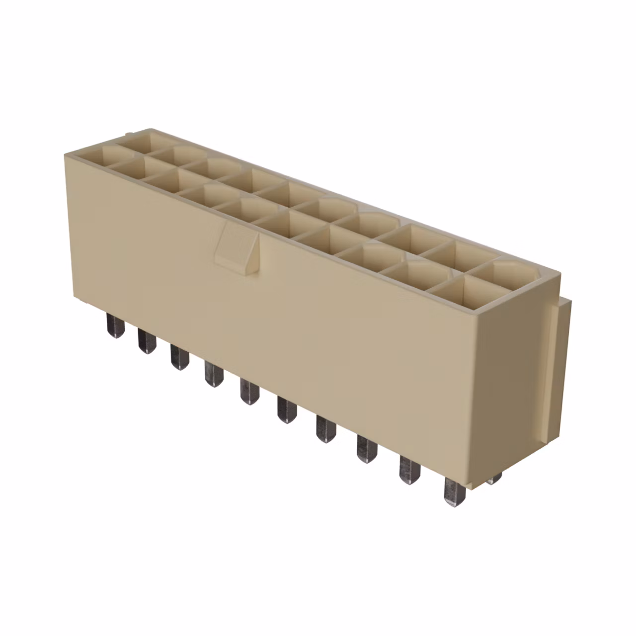 Mini-Fit Jr. Header, 4.20mm Pitch, Vertical, without Flange, 20 Circuits, 0.76µm Gold (Au) over Nickel (Ni) Plating, Bulk Packaging for sale