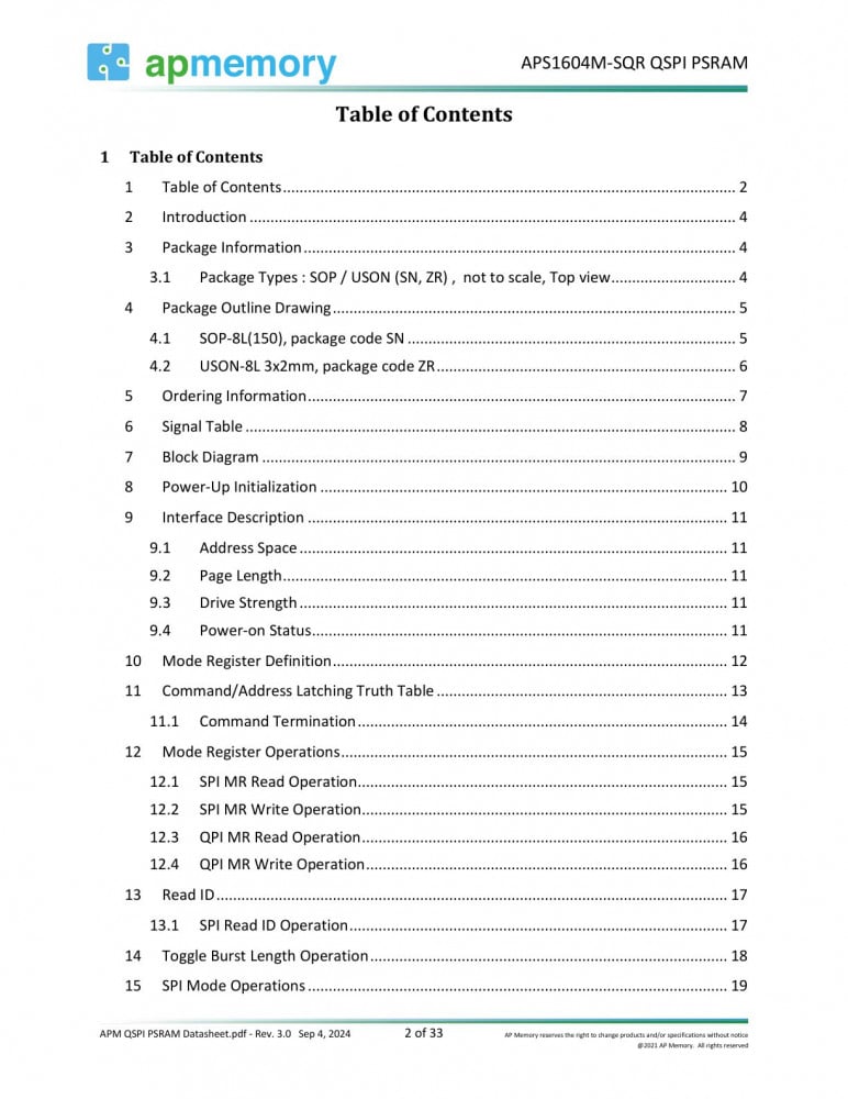 APS1604M-SQR-ZR datasheet page 2