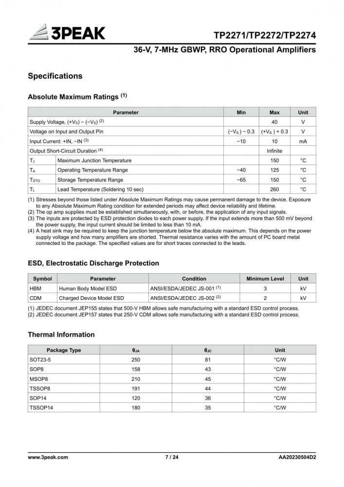 TP2272 datasheet page 7