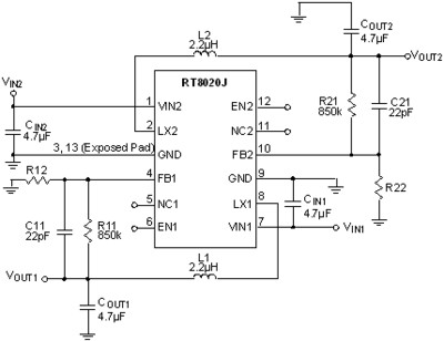 RT8064 - 2A, 2MHz, Synchronous Step-Down Converter