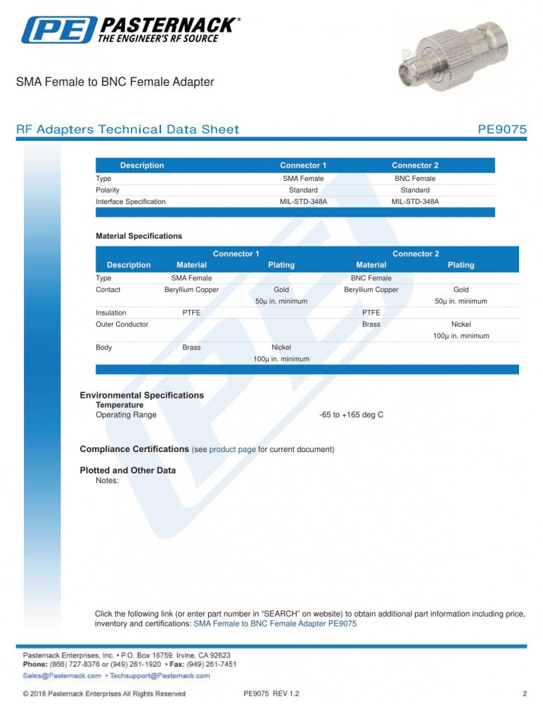 PE9075 technical document page 2