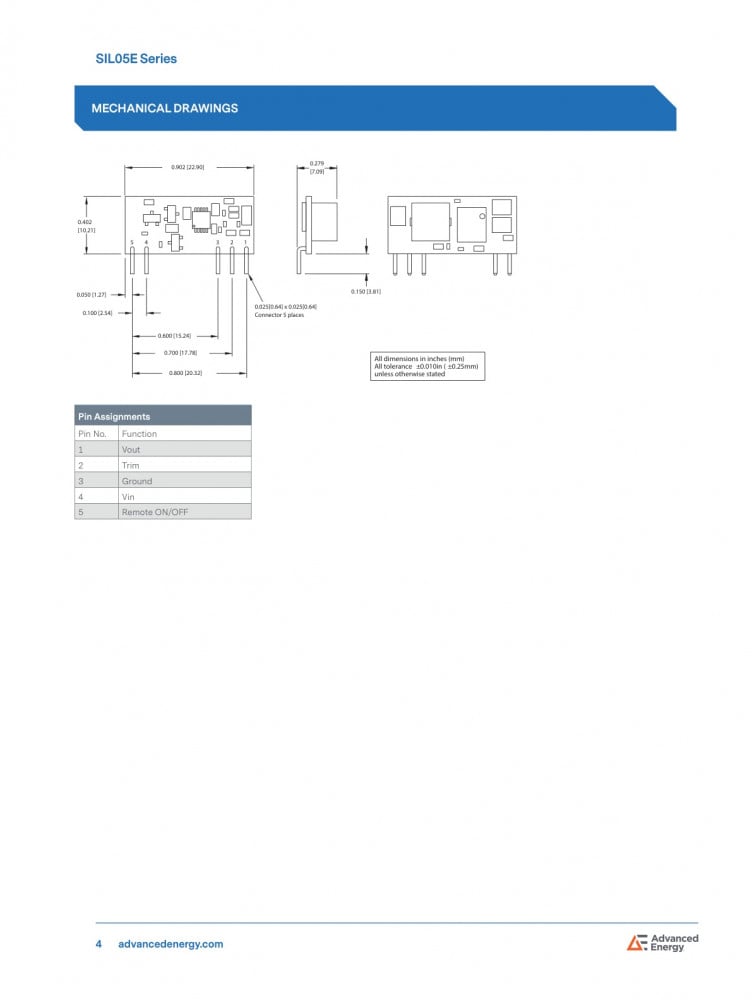 SIL05E datasheet page 4