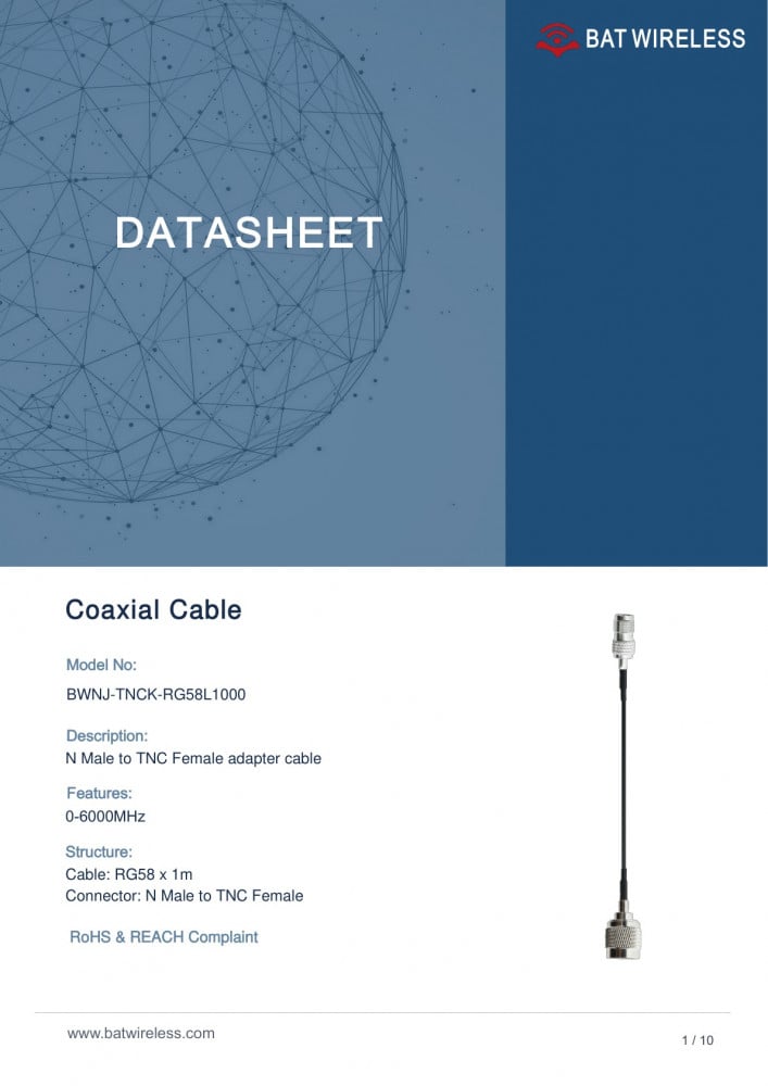 BWNJ-TNCK-RG58L1000 datasheet page 1