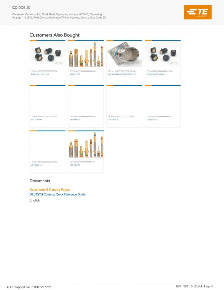 TE Connectivity 020-0008-20 technical document page 3