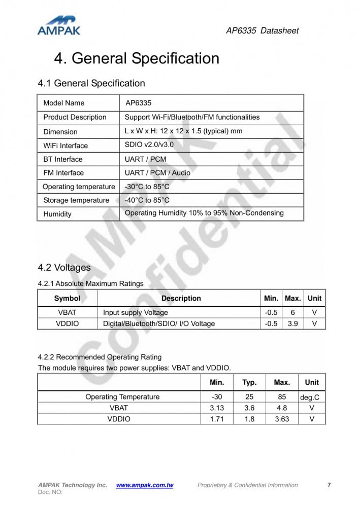 AP6335 specification page 8